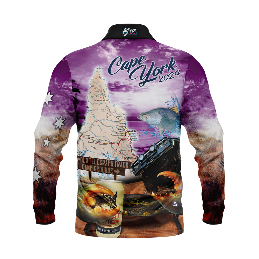 Cape York Pink 2024 Kids Fishing Shirt | UV50+| Quick dry | Customisable