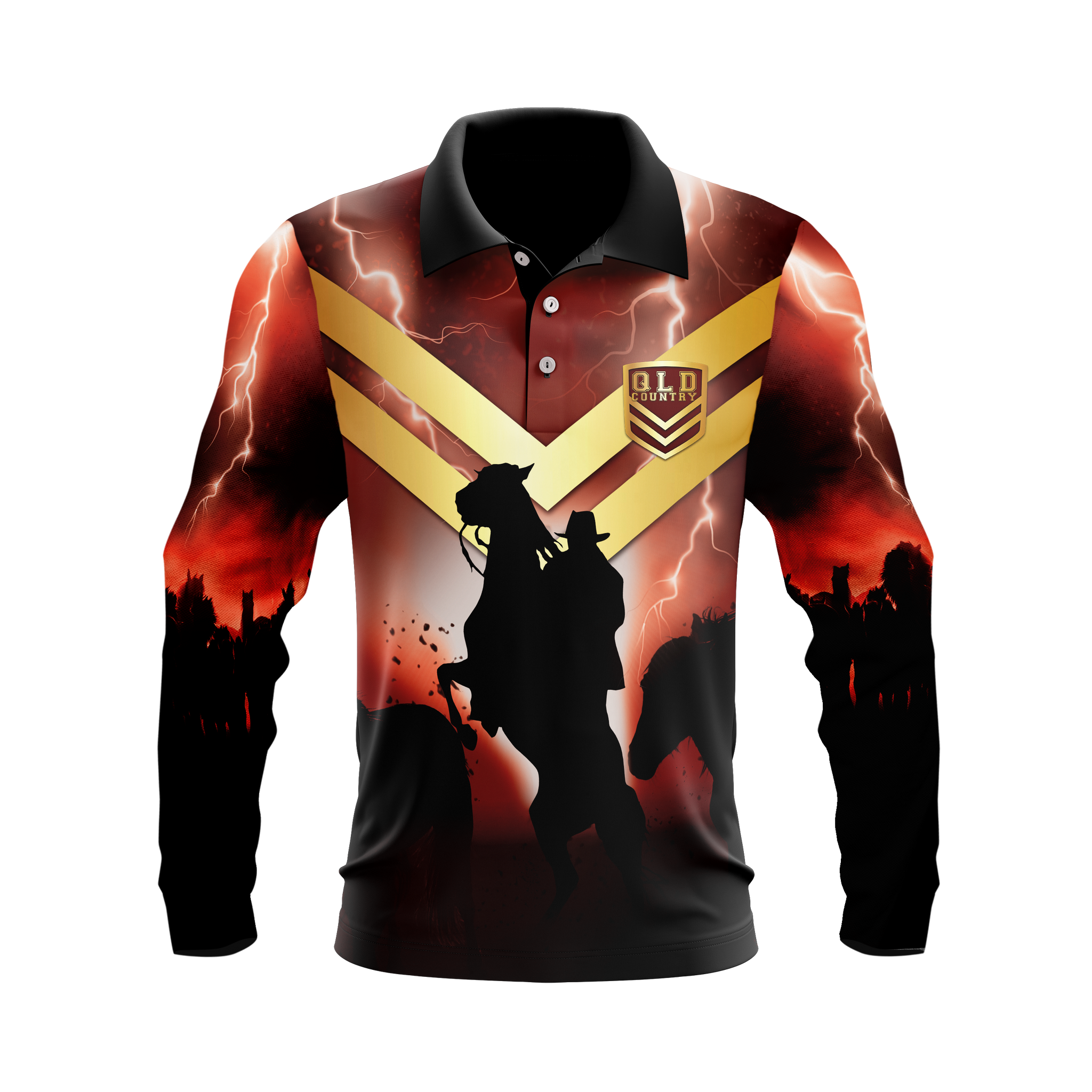 ORIGIN QLD COUNTRY Fishing Shirt | UV50+| Quick dry | Customisable